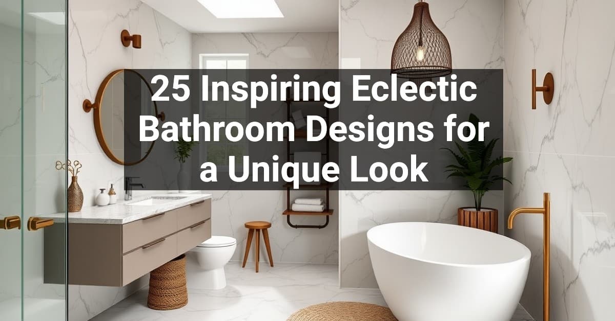 25+ Inspiring Eclectic Bathroom Designs for a Unique Look – Engineers ...