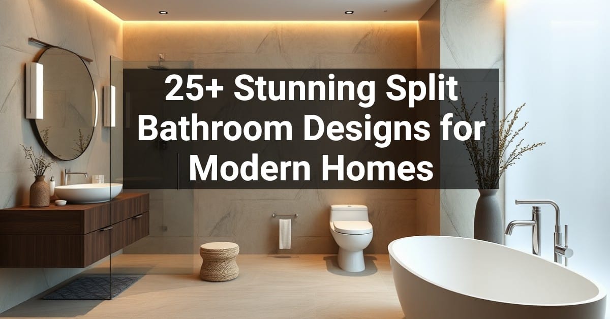 25+ Stunning Split Bathroom Designs for Modern Homes – Engineers and ...