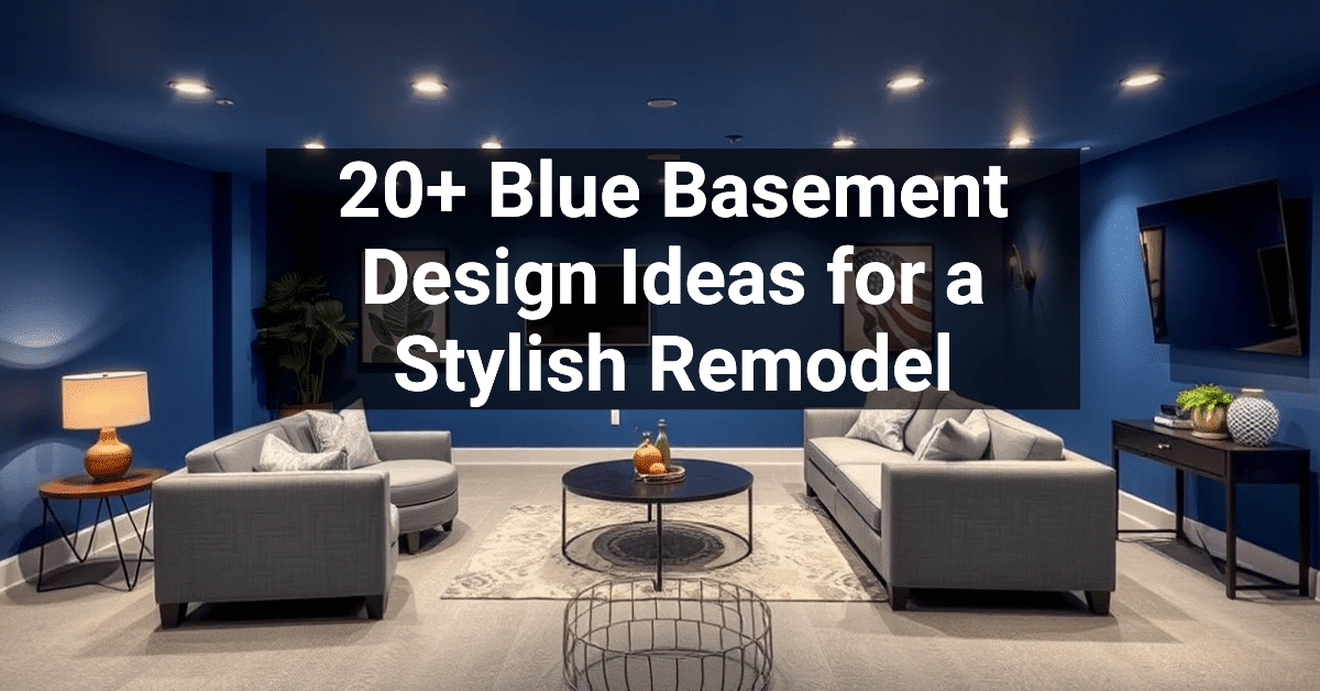 20+ Blue Basement Design Ideas for a Stylish Remodel – Engineers and ...