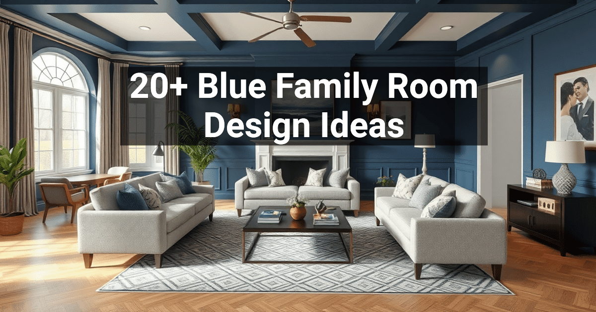 20+ Blue Family Room Design Ideas – Engineers and Architects of America
