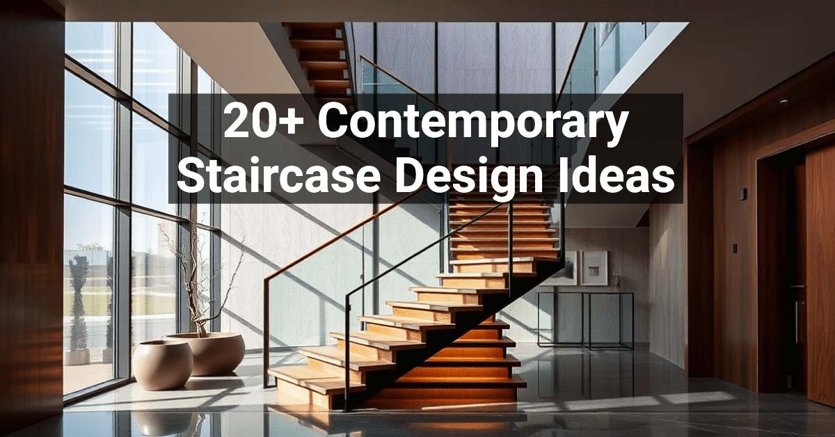 20+ Contemporary Staircase Design Ideas – Engineers and Architects of ...