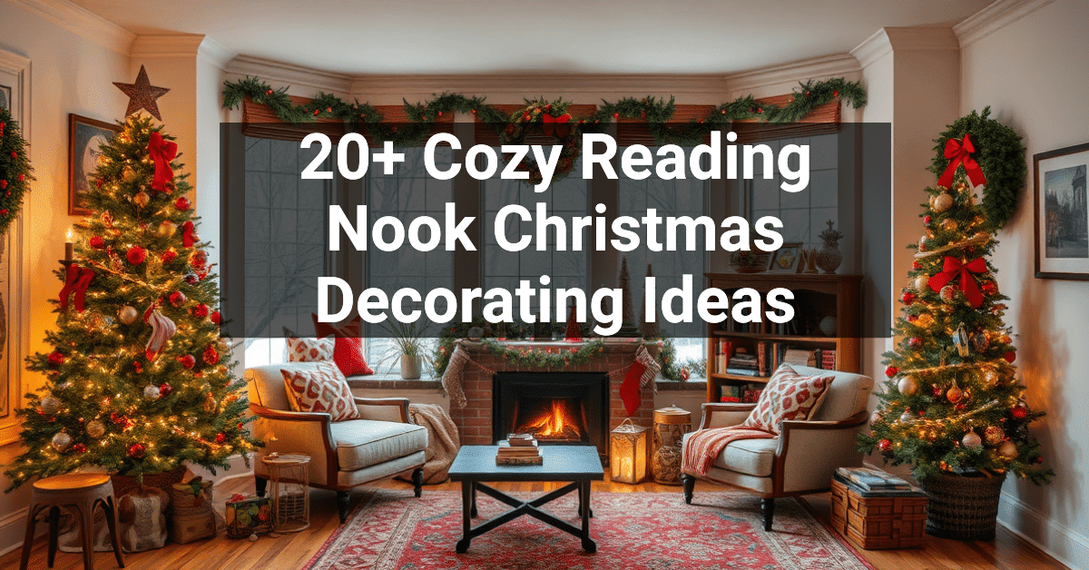 20+ Cozy Reading Nook Christmas Decorating Ideas – Engineers and ...