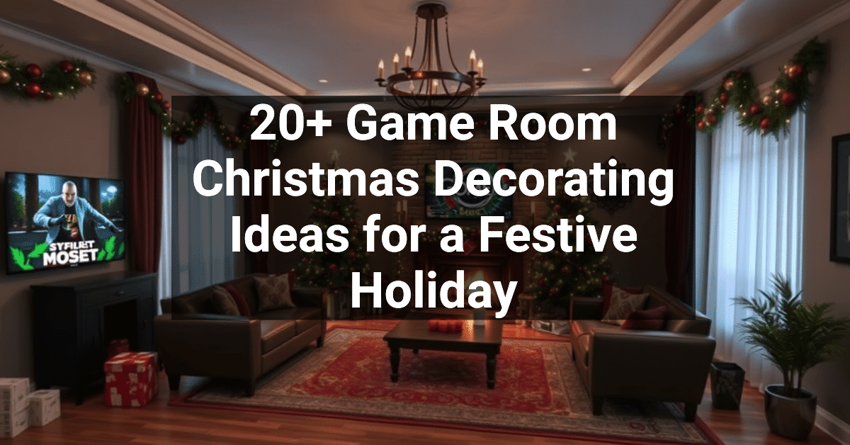 20+ Game Room Christmas Decorating Ideas for a Festive Holiday ...