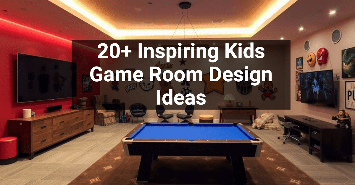 20 Inspiring Kids Game Room Design Ideas Engineers And Architects Of