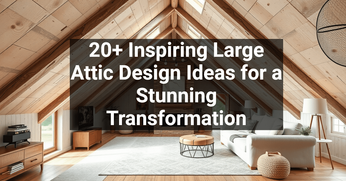 20+ Inspiring Large Attic Design Ideas for a Stunning Transformation ...