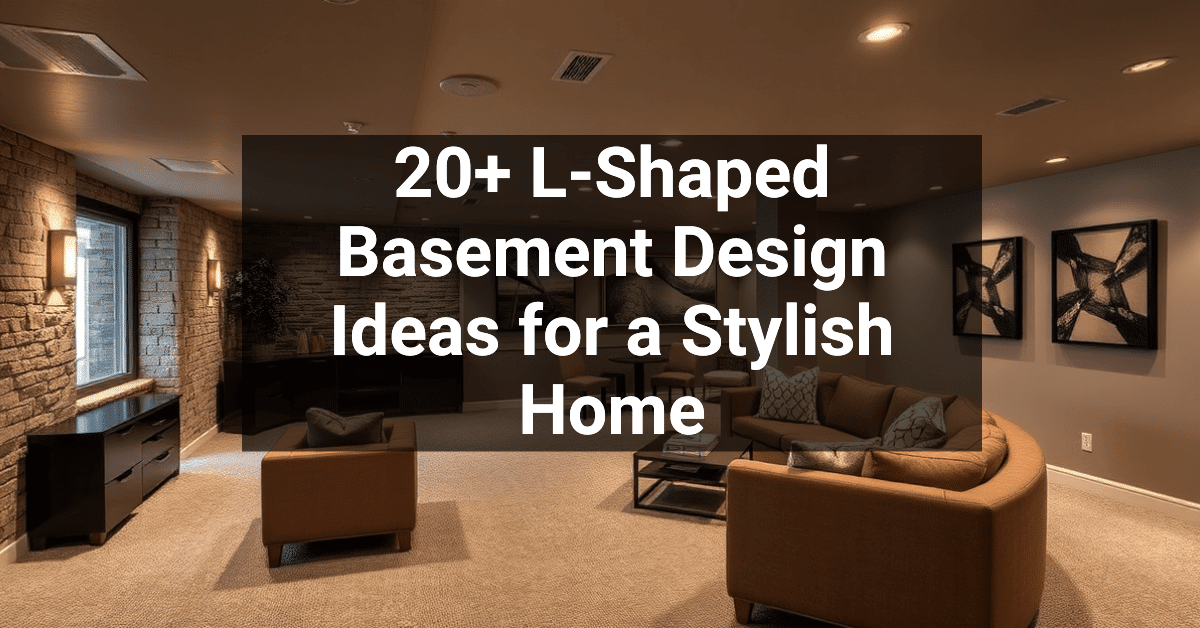 20+ L-Shaped Basement Design Ideas for a Stylish Home – Engineers and ...