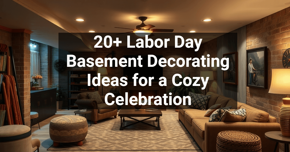 20+ Labor Day Basement Decorating Ideas for a Cozy Celebration ...