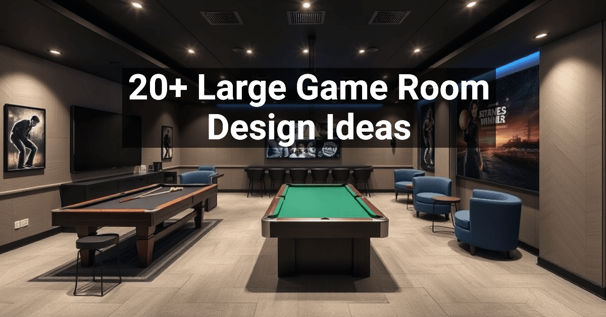 20+ Large Game Room Design Ideas – Engineers and Architects of America