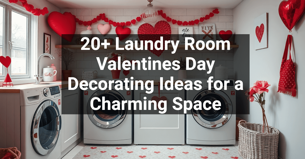 20+ Laundry Room Valentines Day Decorating Ideas for a Charming Space ...