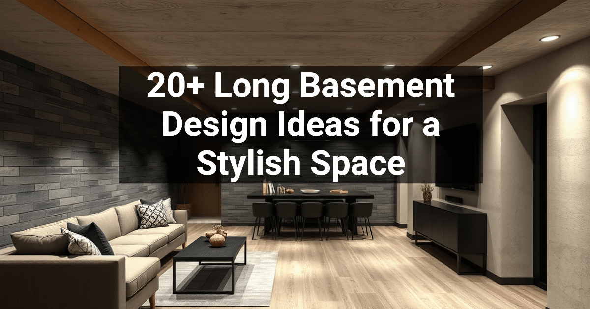 20+ Long Basement Design Ideas for a Stylish Space – Engineers and ...