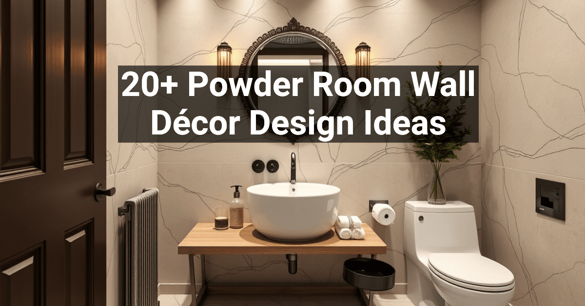 20+ Powder Room Wall Décor Design Ideas – Engineers and Architects of ...