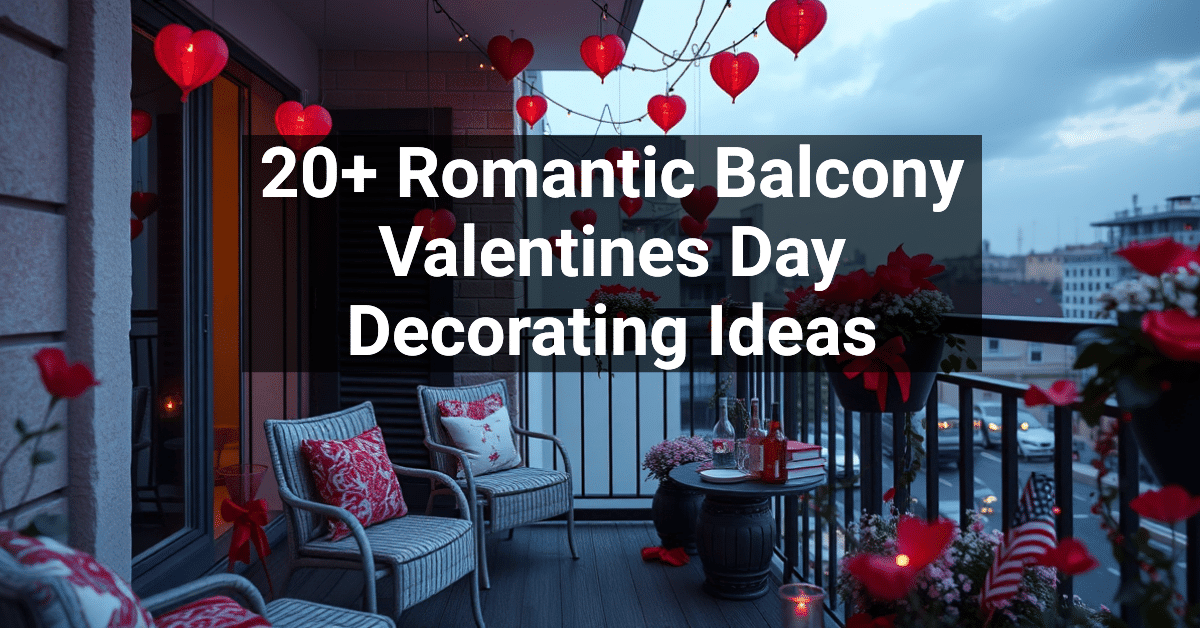 20+ Romantic Balcony Valentines Day Decorating Ideas – Engineers and ...