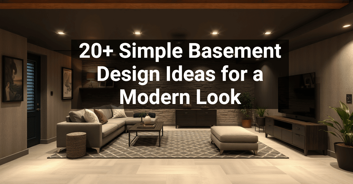 20+ Simple Basement Design Ideas for a Modern Look – Engineers and ...