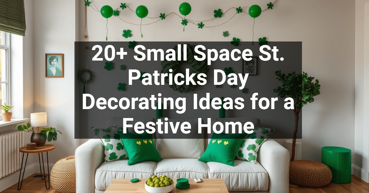 20+ Small Space St. Patricks Day Decorating Ideas for a Festive Home ...