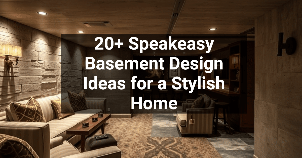 20+ Speakeasy Basement Design Ideas for a Stylish Home – Engineers and ...