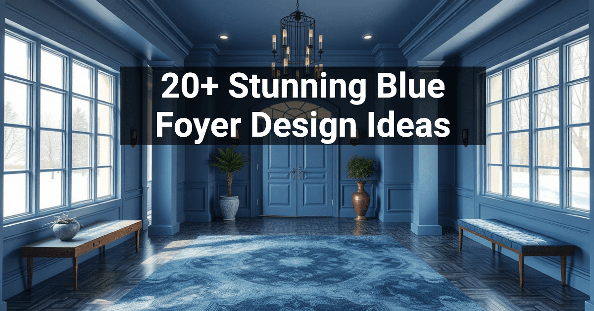 20+ Stunning Blue Foyer Design Ideas – Engineers and Architects of America