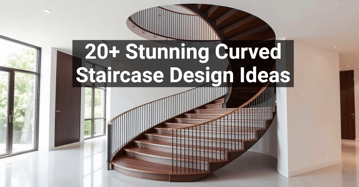 20+ Stunning Curved Staircase Design Ideas – Engineers and Architects ...