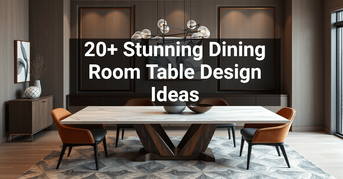 20+ Stunning Dining Room Table Design Ideas – Engineers and Architects ...