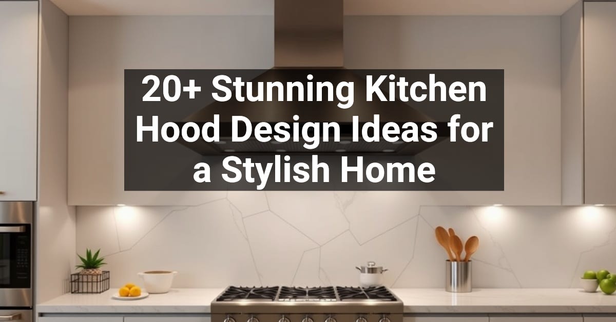 20+ Stunning Kitchen Hood Design Ideas for a Stylish Home – Engineers ...