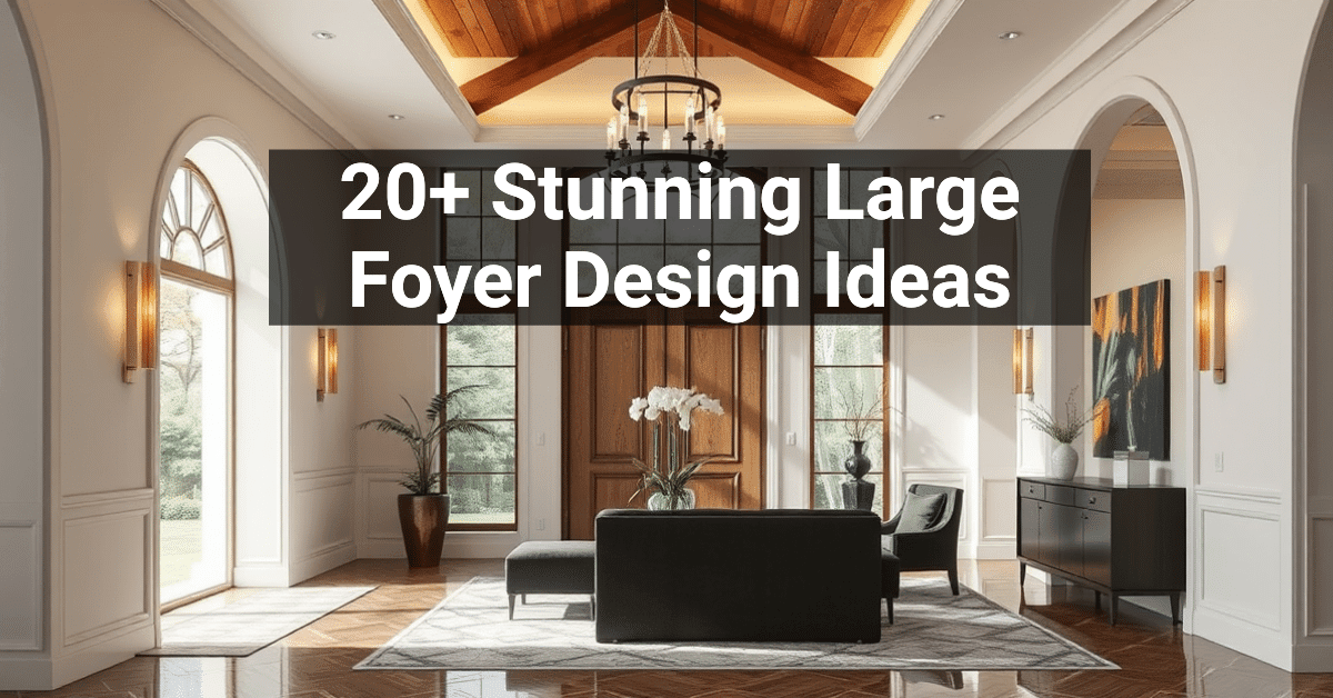20+ Stunning Large Foyer Design Ideas – Engineers and Architects of America