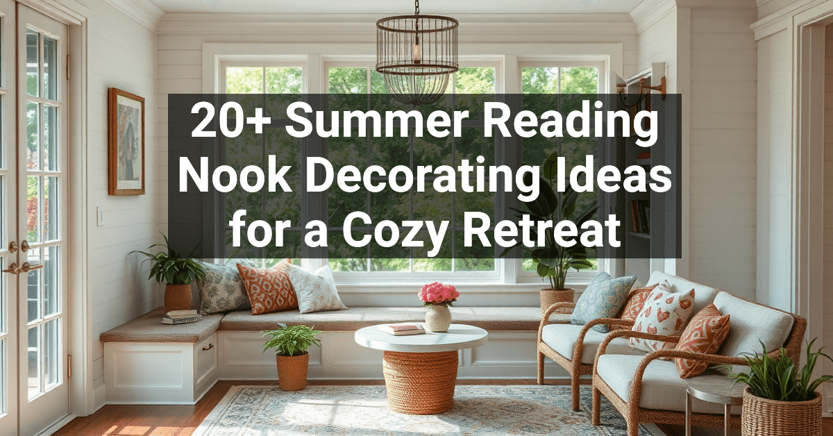 20+ Summer Reading Nook Decorating Ideas for a Cozy Retreat – Engineers ...