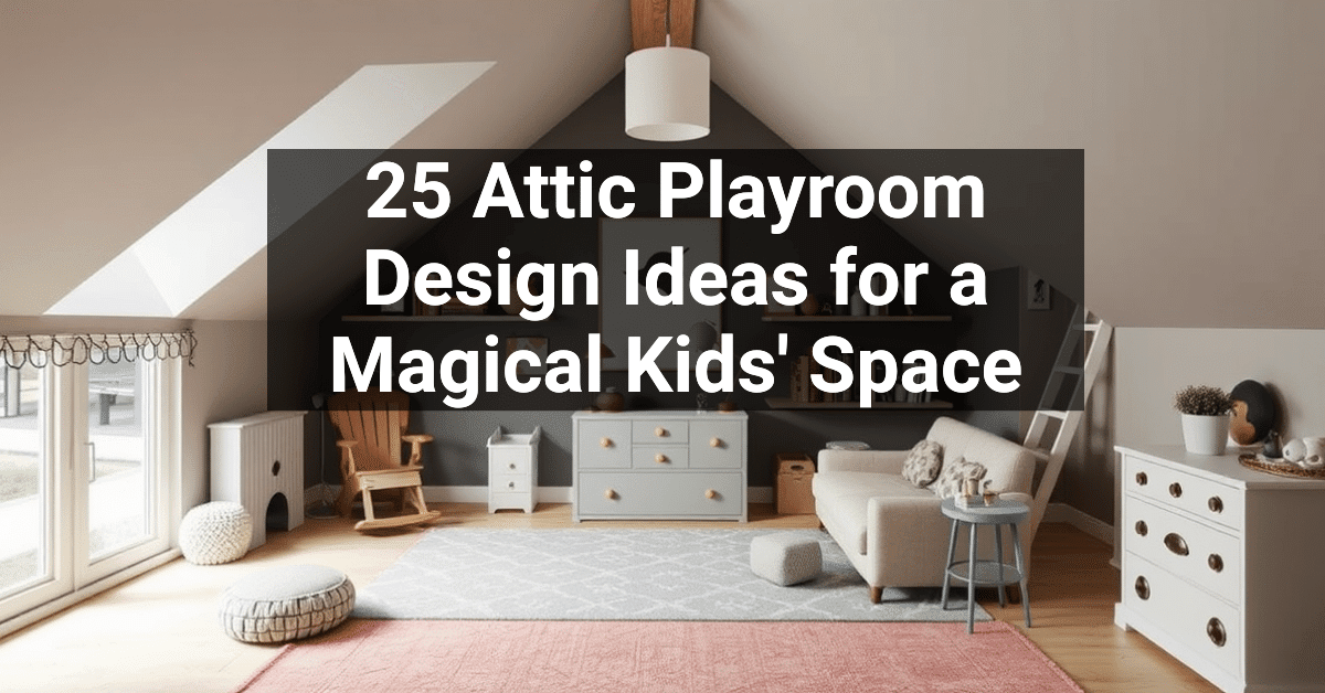 25+ Attic Playroom Design Ideas for a Magical Kids’ Space – Engineers ...