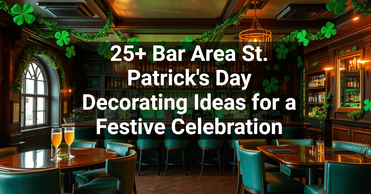25+ Bar Area St. Patrick’s Day Decorating Ideas for a Festive ...