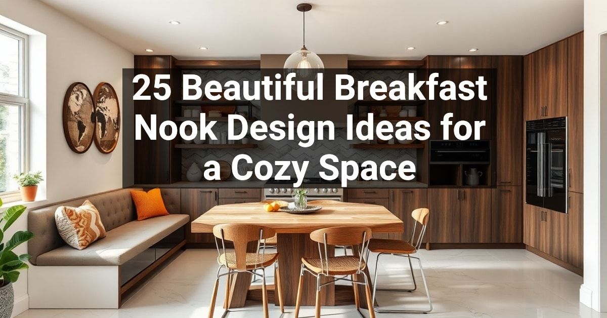 25+ Beautiful Breakfast Nook Design Ideas for a Cozy Space – Engineers ...