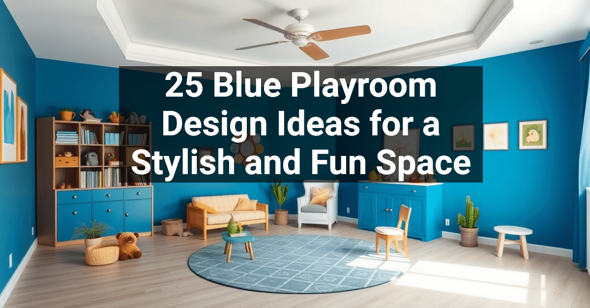25+ Blue Playroom Design Ideas for a Stylish and Fun Space – Engineers ...