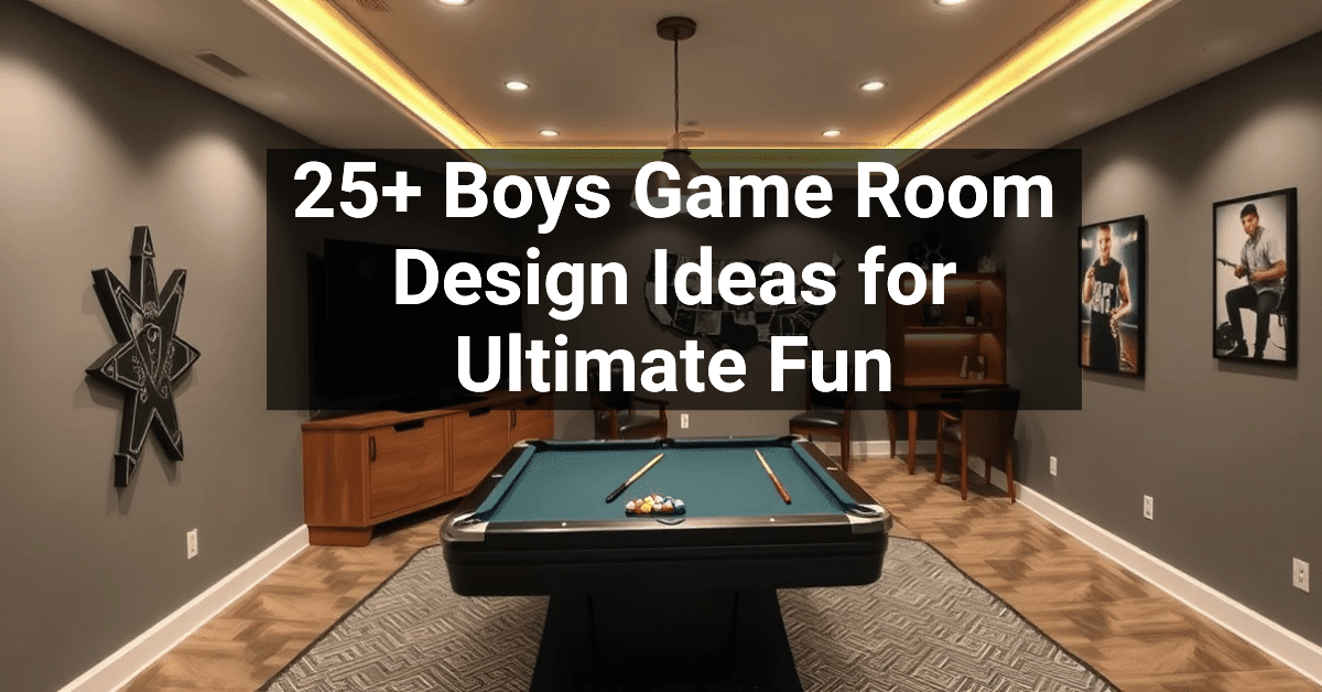 25+ Boys Game Room Design Ideas for Ultimate Fun – Engineers and ...