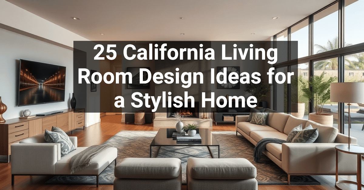 25+ California Living Room Design Ideas for a Stylish Home – Engineers ...