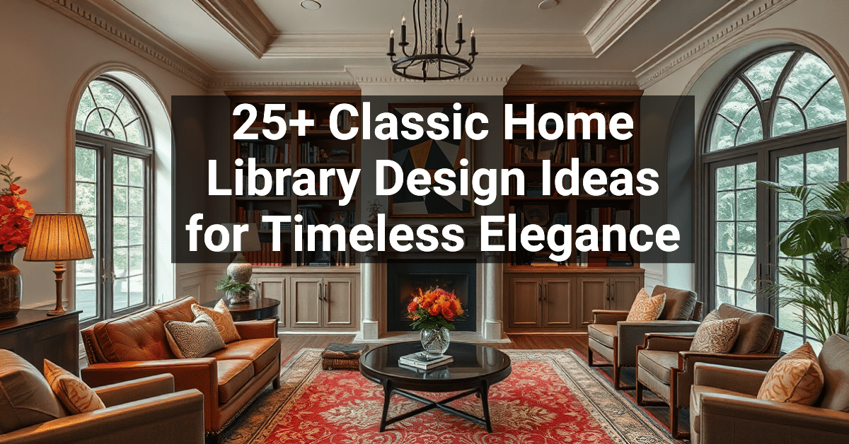 25+ Classic Home Library Design Ideas for Timeless Elegance – Engineers and Architects of America