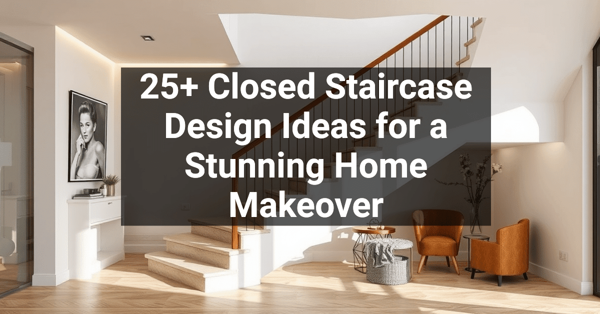 25+ Closed Staircase Design Ideas for a Stunning Home Makeover ...