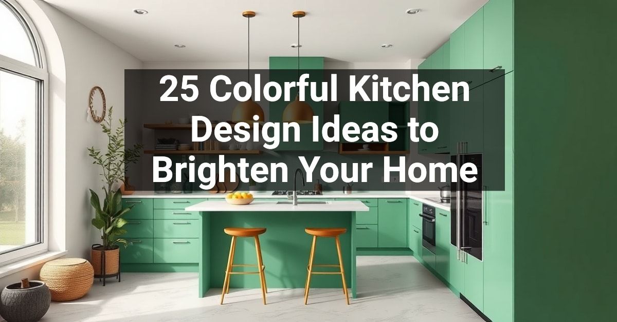 25+ Colorful Kitchen Design Ideas to Brighten Your Home – Engineers and ...