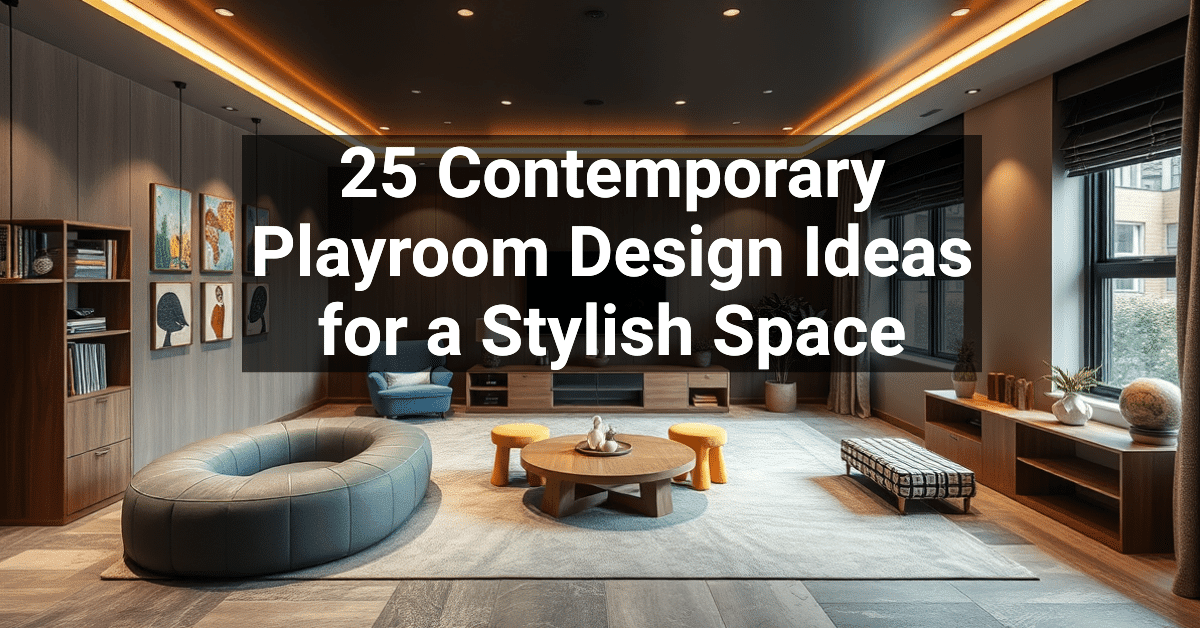 25+ Contemporary Playroom Design Ideas for a Stylish Space – Engineers ...