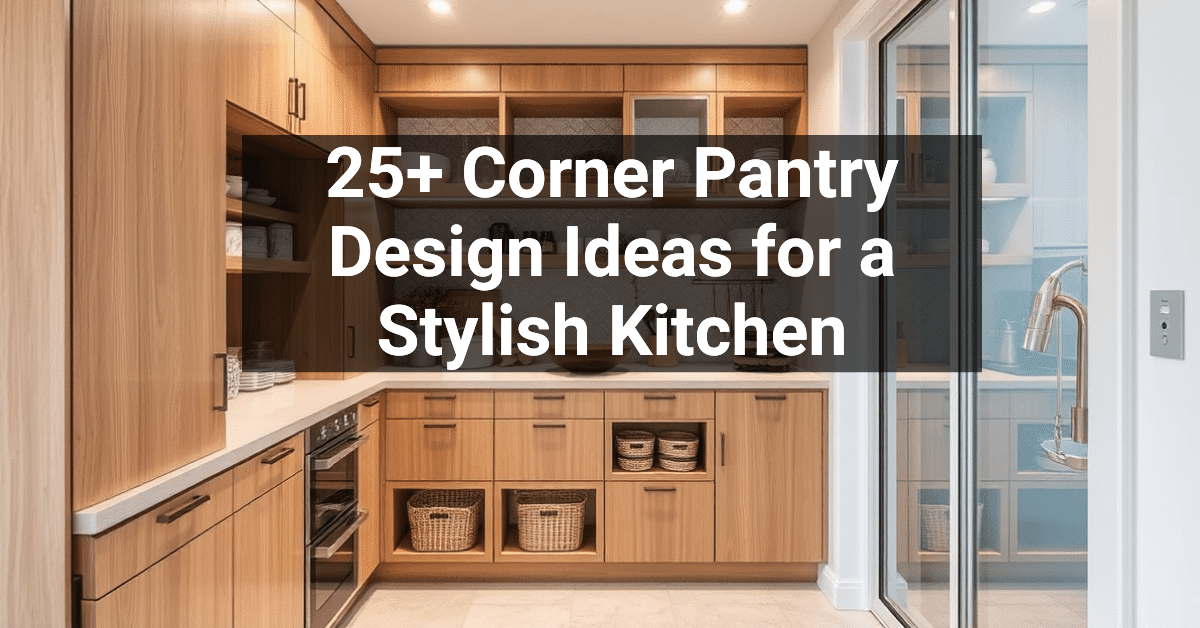 25+ Corner Pantry Design Ideas for a Stylish Kitchen – Engineers and ...