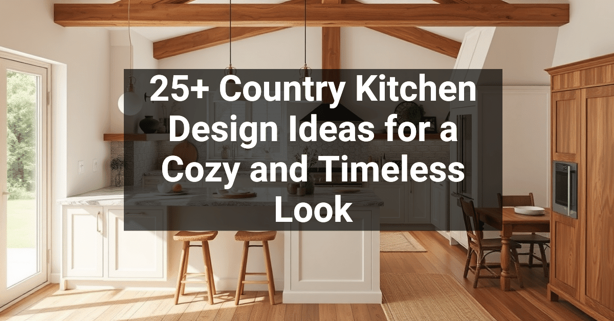 25+ Country Kitchen Design Ideas for a Cozy and Timeless Look ...
