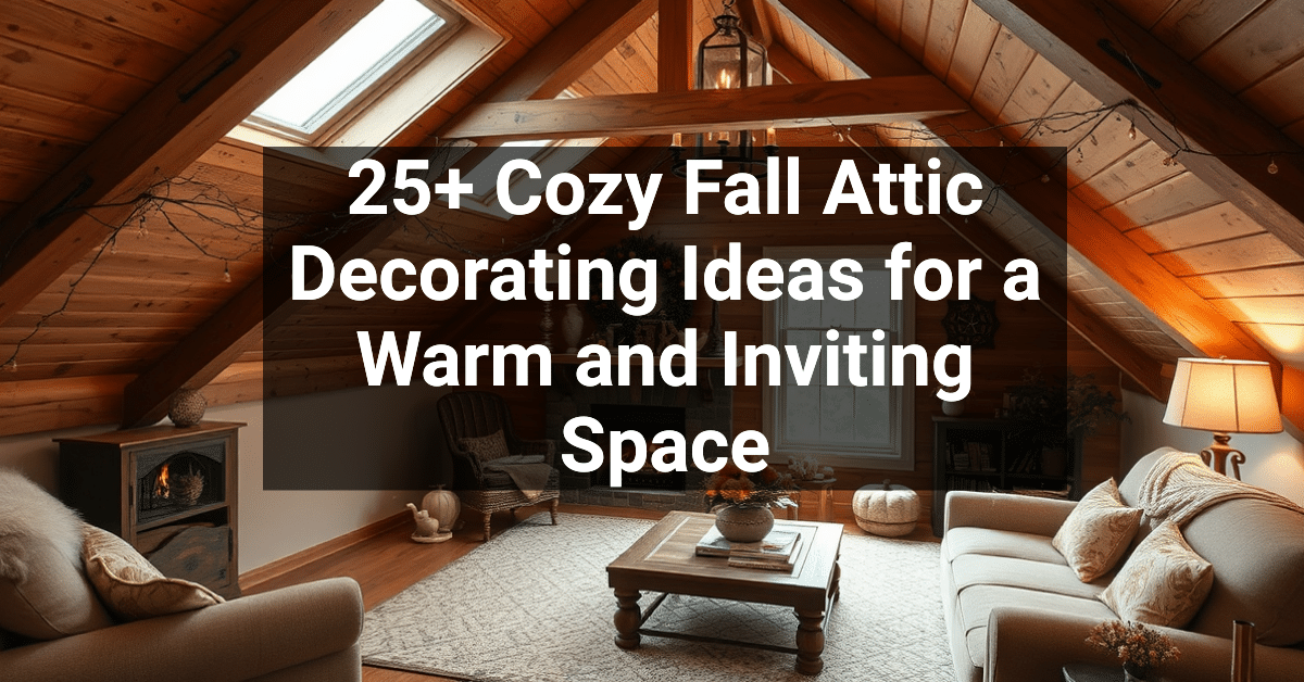 25+ Cozy Fall Attic Decorating Ideas for a Warm and Inviting Space ...