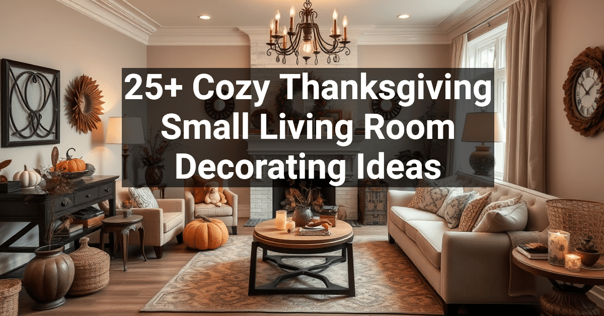 25+ Cozy Thanksgiving Small Living Room Decorating Ideas – Engineers ...