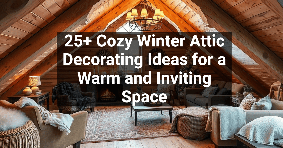 25+ Cozy Winter Attic Decorating Ideas for a Warm and Inviting Space ...