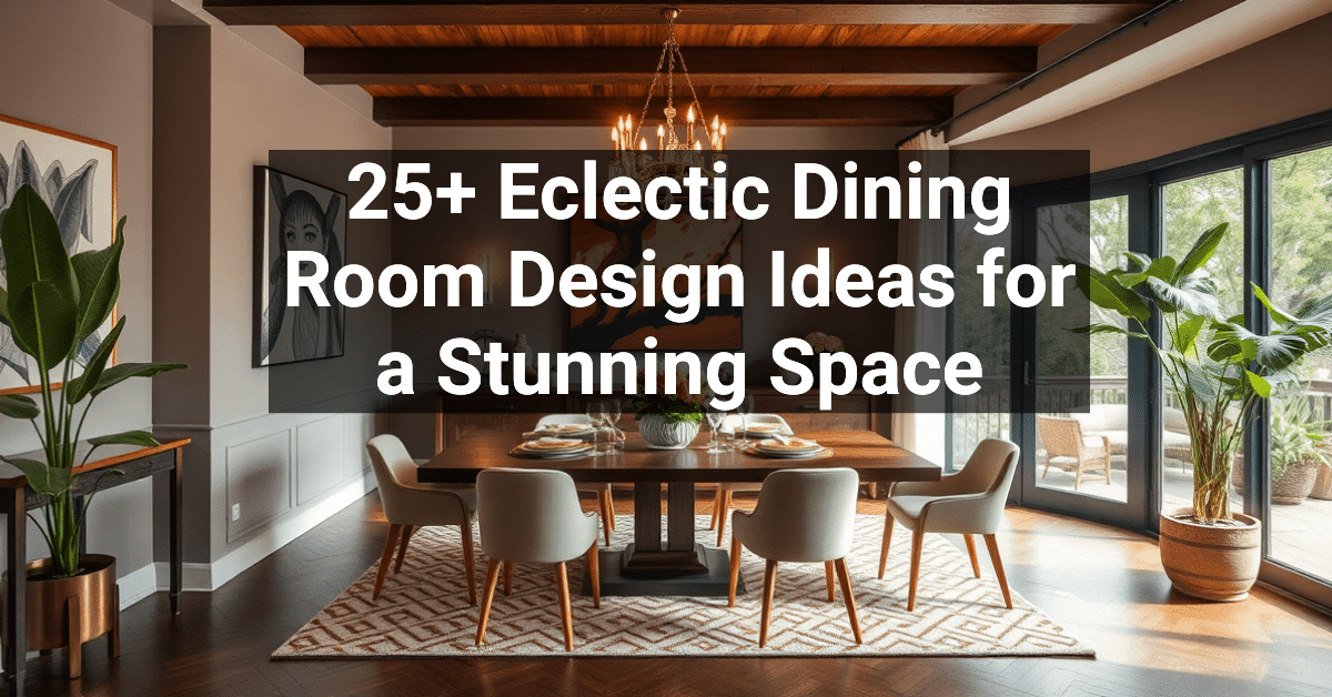 25+ Eclectic Dining Room Design Ideas for a Stunning Space – Engineers and Architects of America