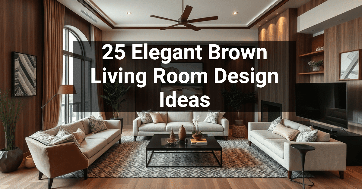 25+ Elegant Brown Living Room Design Ideas – Engineers and Architects ...