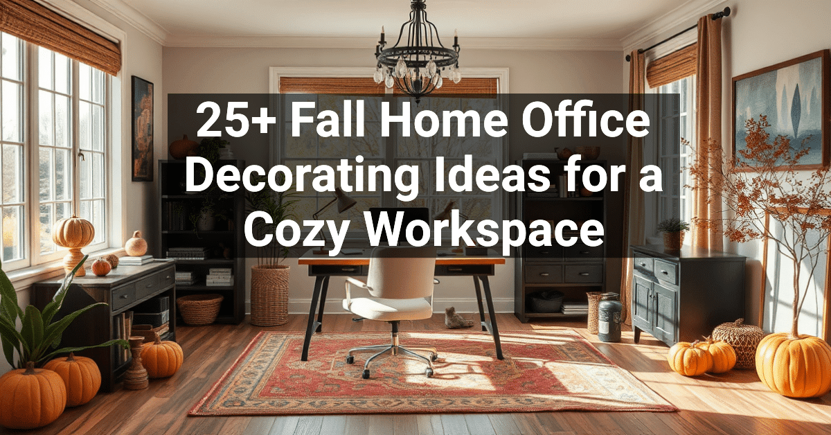 25+ Fall Home Office Decorating Ideas for a Cozy Workspace – Engineers ...