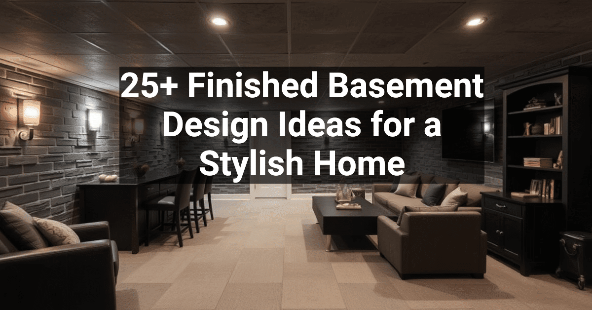 25+ Finished Basement Design Ideas for a Stylish Home – Engineers and ...