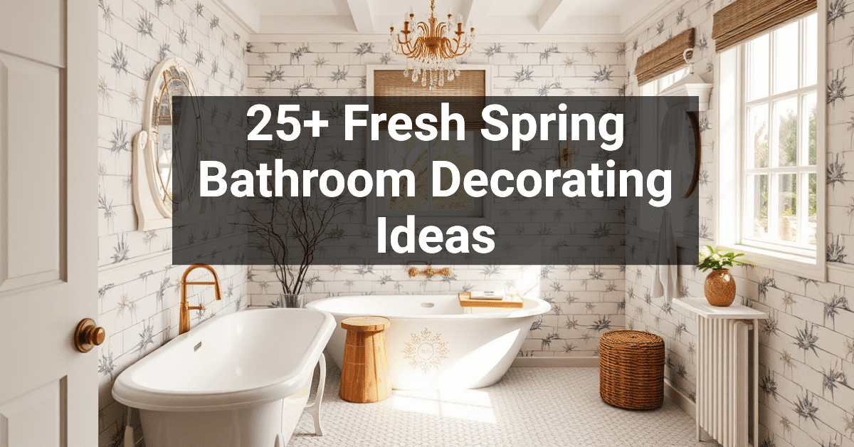 25+ Fresh Spring Bathroom Decorating Ideas – Engineers and Architects ...