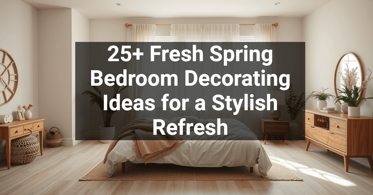25+ Fresh Spring Bedroom Decorating Ideas for a Stylish Refresh ...