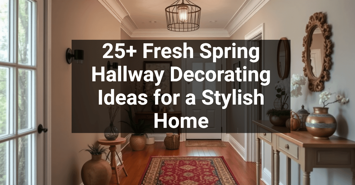 25+ Fresh Spring Hallway Decorating Ideas for a Stylish Home ...
