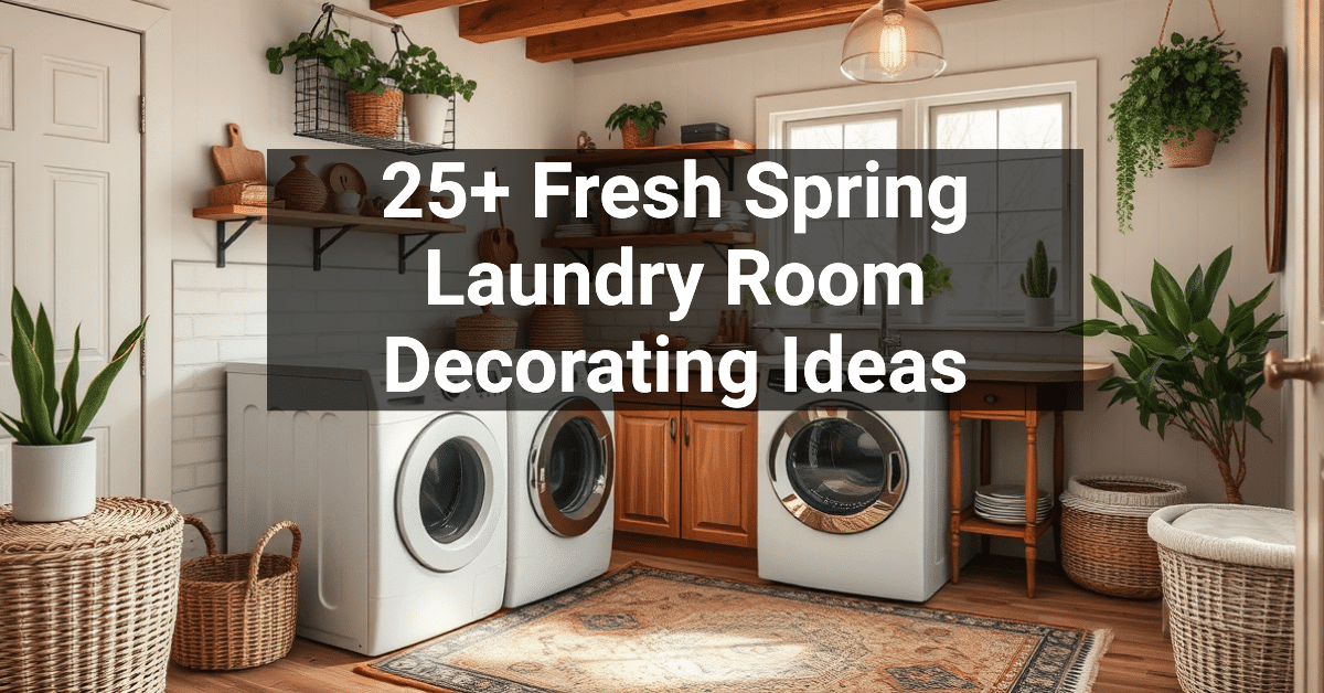 25+ Fresh Spring Laundry Room Decorating Ideas – Engineers and ...