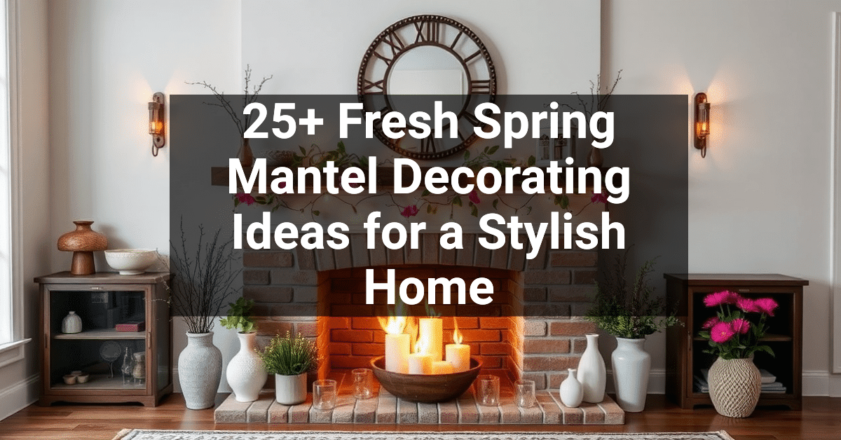 25+ Fresh Spring Mantel Decorating Ideas for a Stylish Home – Engineers ...