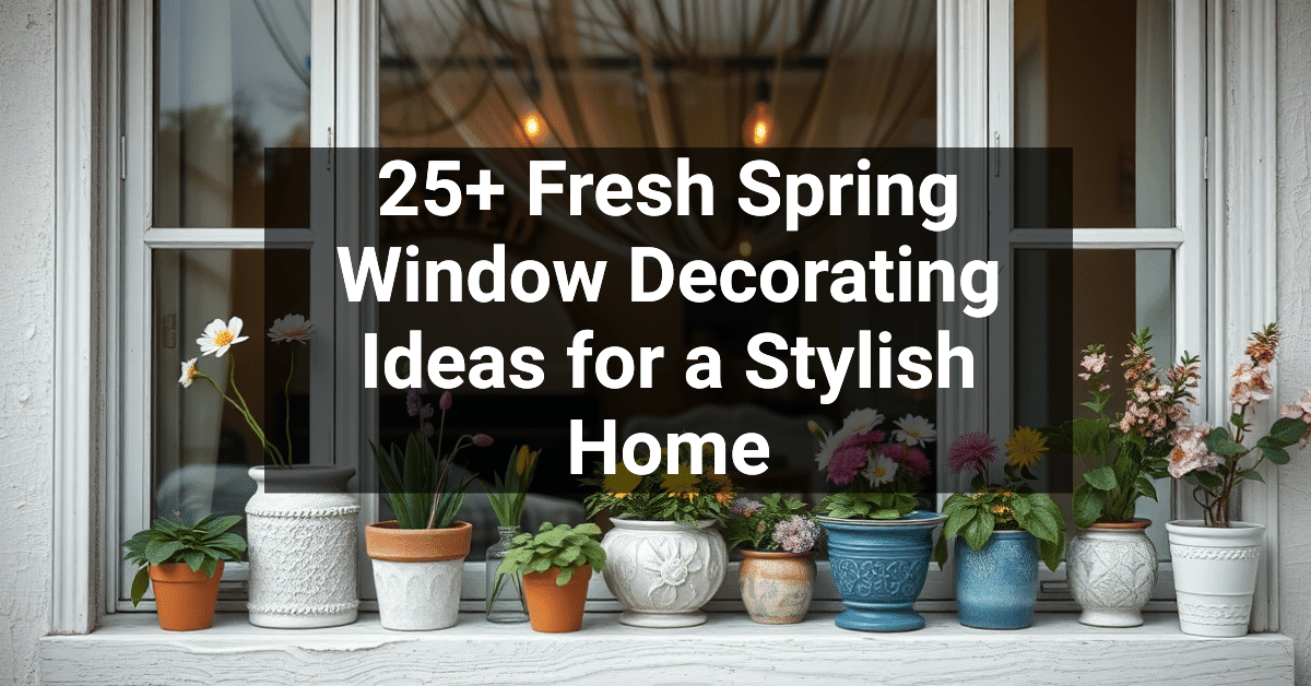 25+ Fresh Spring Window Decorating Ideas for a Stylish Home – Engineers ...